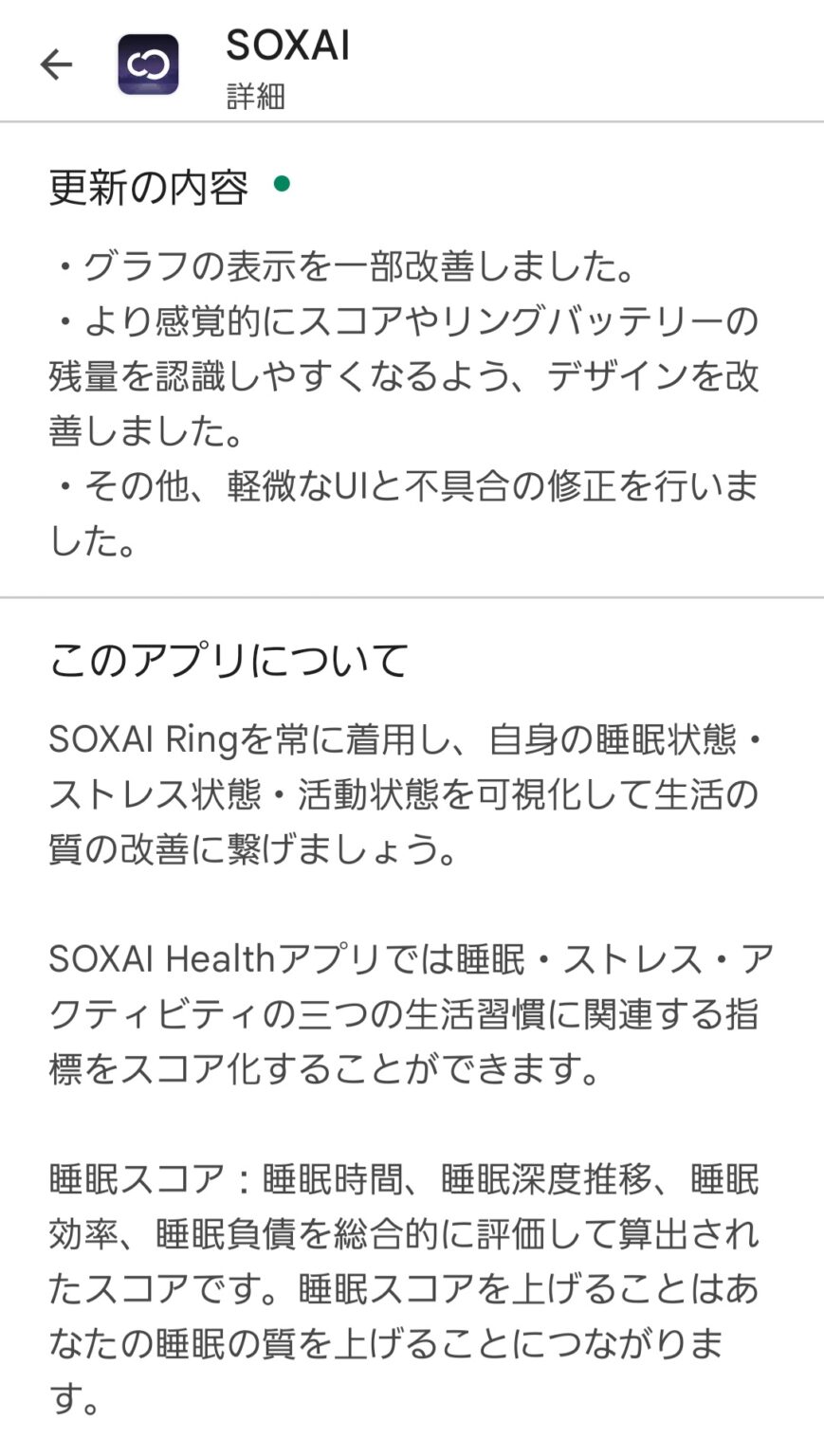 SOXAI Ring SOXAI アプリ更新 | 中年男のあらがい みこし